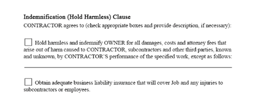 Contract Clues: Hold Harmless Considerations for Affordable Housing ...